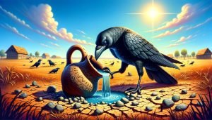 El Cuervo Y La Jarra Cuento Corto Con Audio Cuentos Gratis